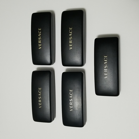 Versace | Accessories | New Versace Authentic 5 Black Hard Shell Cases ...
